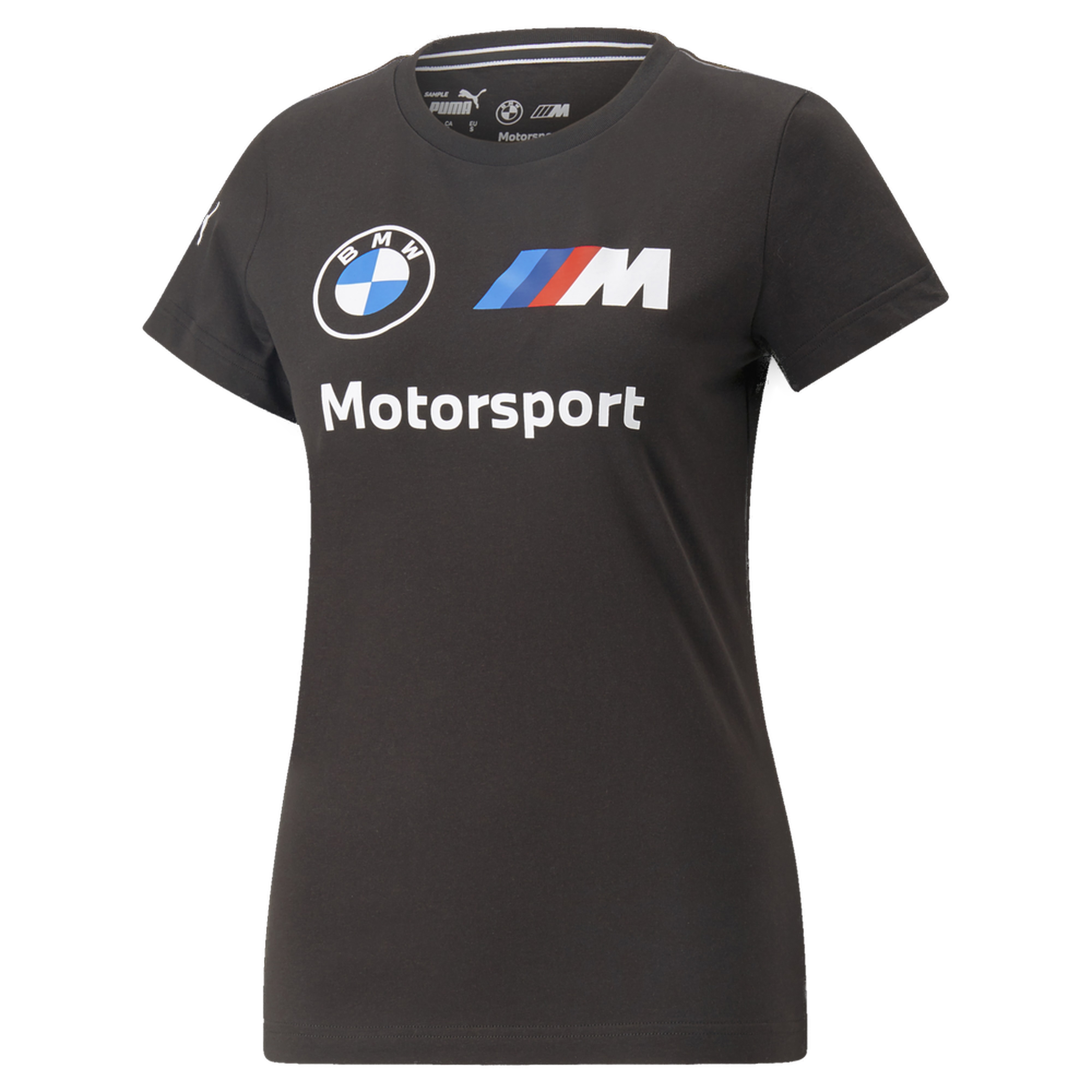Bmw Genuine M Motorsport Womens Ladies Logo T Shirt Tee Top Short