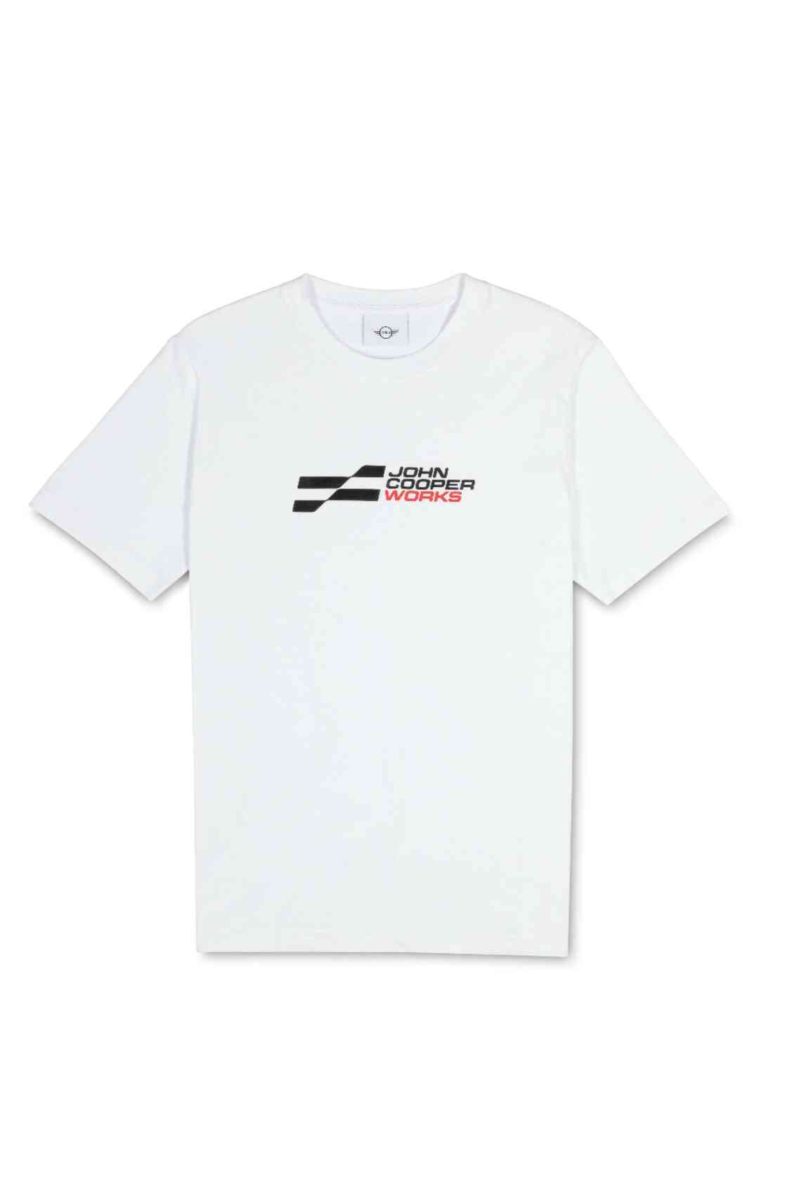 MINI Genuine JCW Logo Mens T Shirt White Tee Top Short Sleeve Semi ...