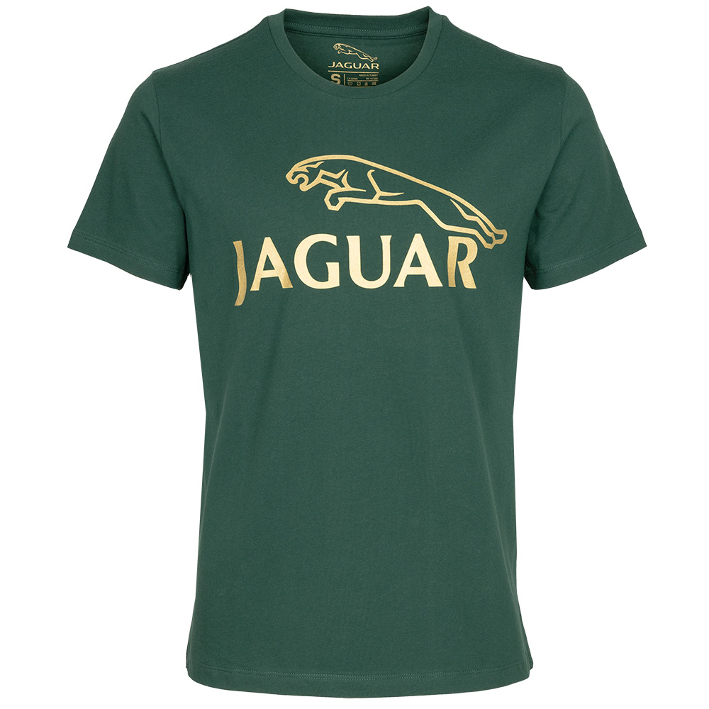 Jaguar Genuine Branded Mens Classic T-Shirt Tee Top Short Sleeved Crew ...