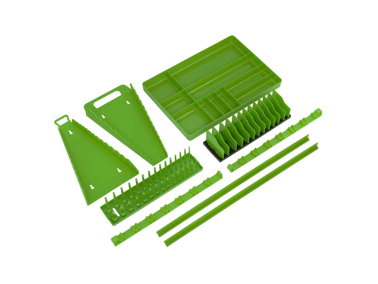 Sealey Premier Tool Storage Organiser Set 9 Pieces Hi Vis Green TSK01HV ...